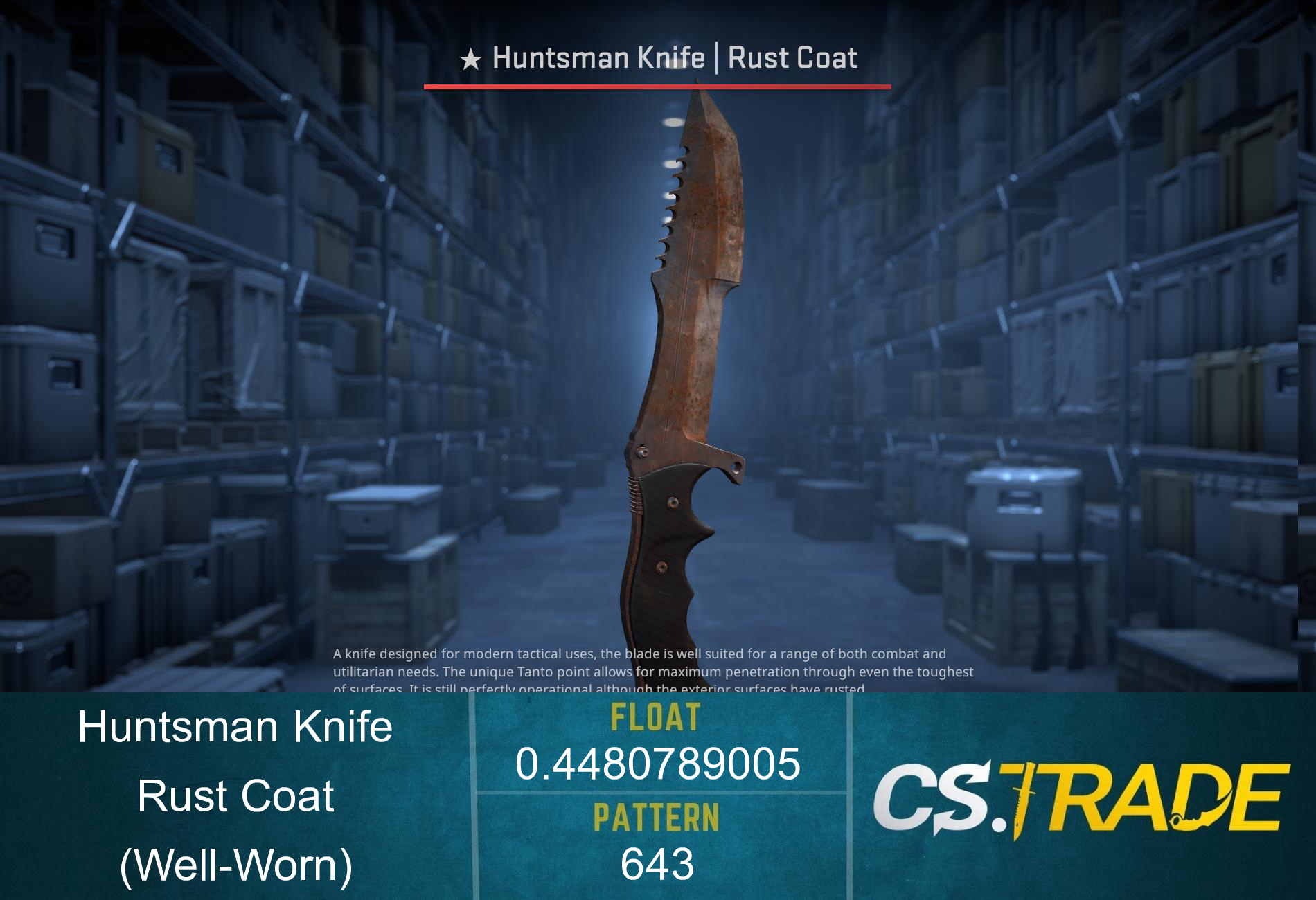 Huntsman Knife | Rust Coat ⭐️ CS2 Skin