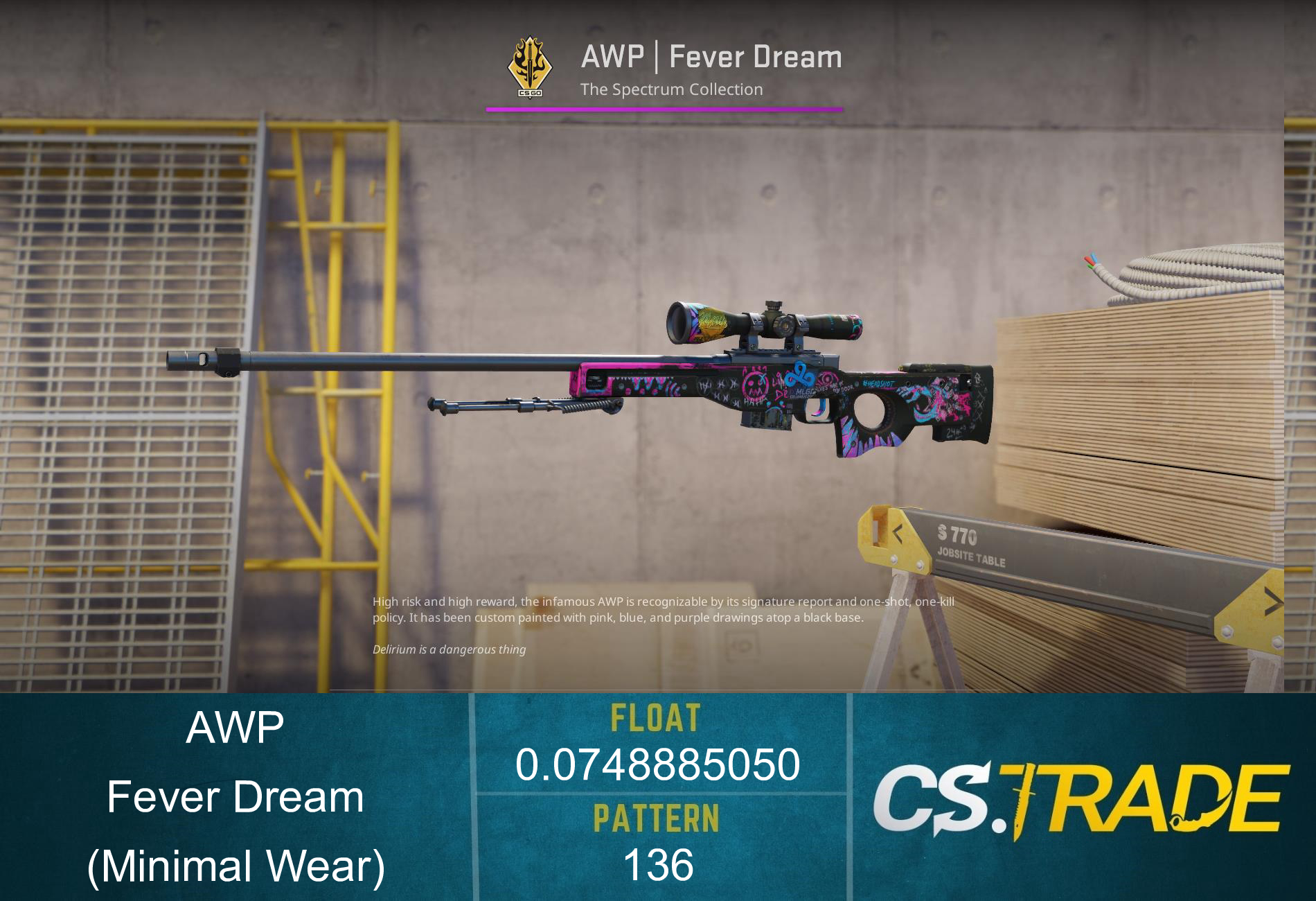 AWP | Fever Dream CS:GO & CS2 Skin - CS.TRADE Wiki