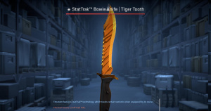 Bowie Knife | Tiger Tooth ⭐️ CS2 Skin
