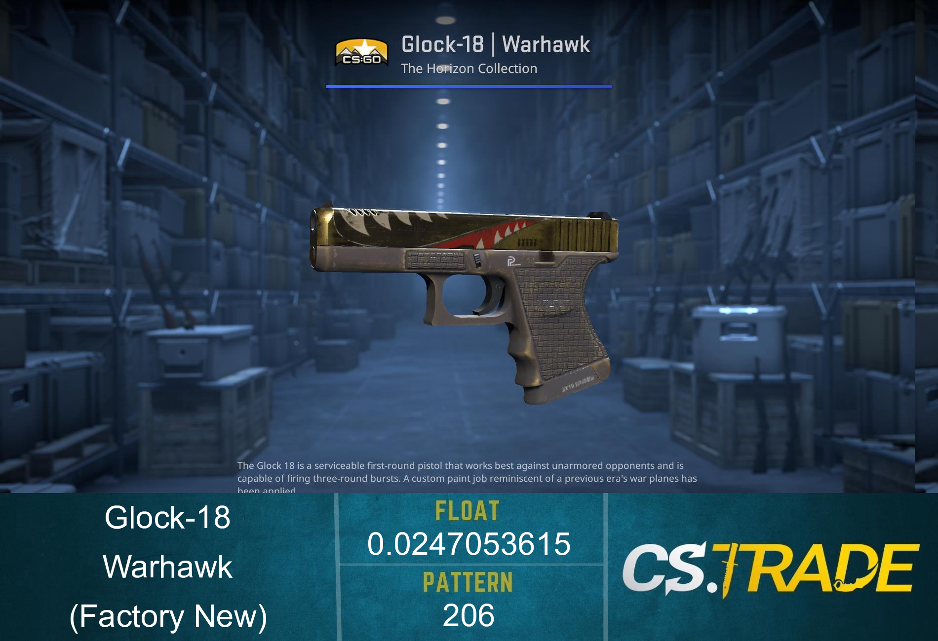 Glock-18 | Warhawk CS:GO & CS2 Skin - CS.TRADE Wiki
